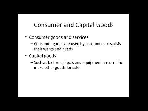 Consumer and Capital Goods