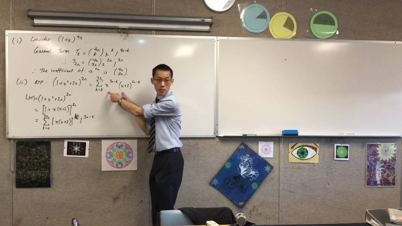 Proving Harder Binomial Identities (1 of 3: Deciphering identity to assist with proving)