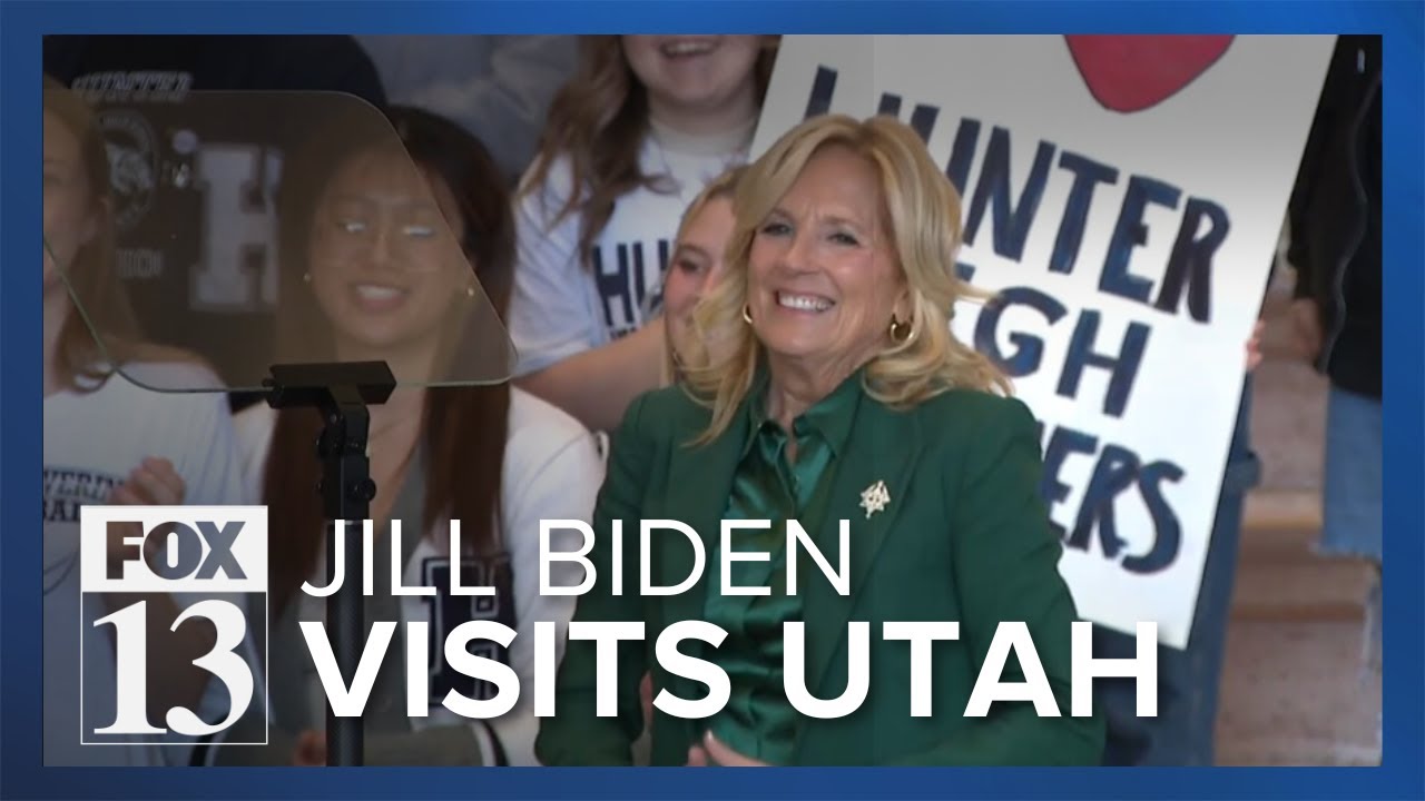 Jill Biden Becomes Victim of Poor Sign Placement During High School ...