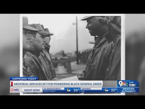 Memorial services set for pioneering black general Greer