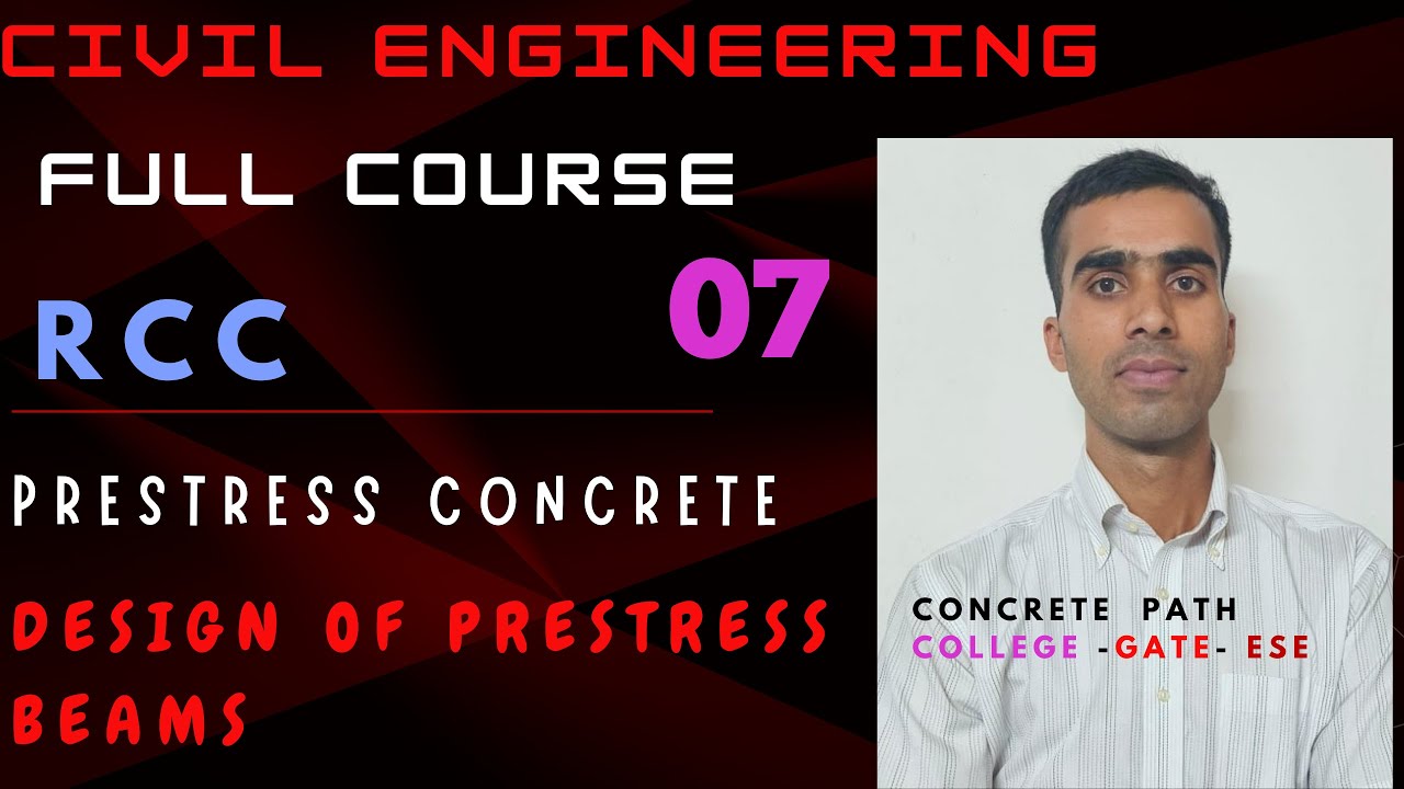 Design Of Prestress Beams -7- Prestress concrete -  #rcc   #concretepath