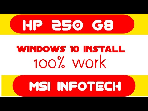 hp 240 G8 laptop windows 10 install@msiinfotech #manolapcare