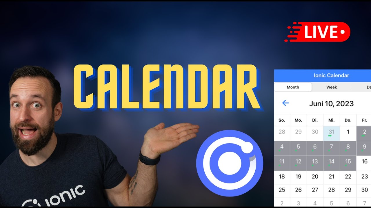 🔴 Let's Build: Ionic Calendar