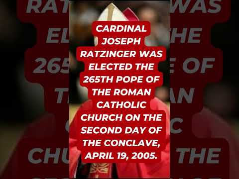 Cardinal Joseph Ratzinger is elected as Pope Benedict XVI