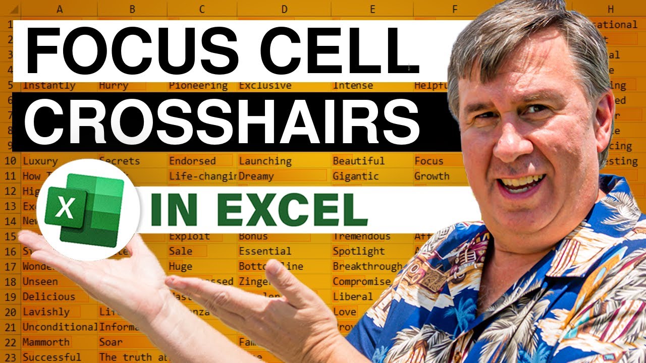 Excel How to Highlight the Active Cell in Excel with the New Focus Cell Feature - 2686 | MrExcel ...