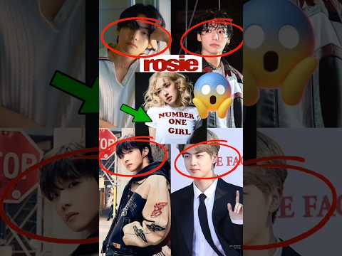 BTS Supporting rosé album Rosie ????????!! #bts #rosé #roséapt #apt #rosie #album #blackpink #shorts #fyp