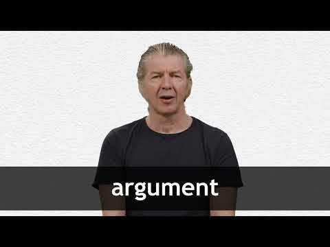 ARGUMENT definition and meaning | Collins English Dictionary