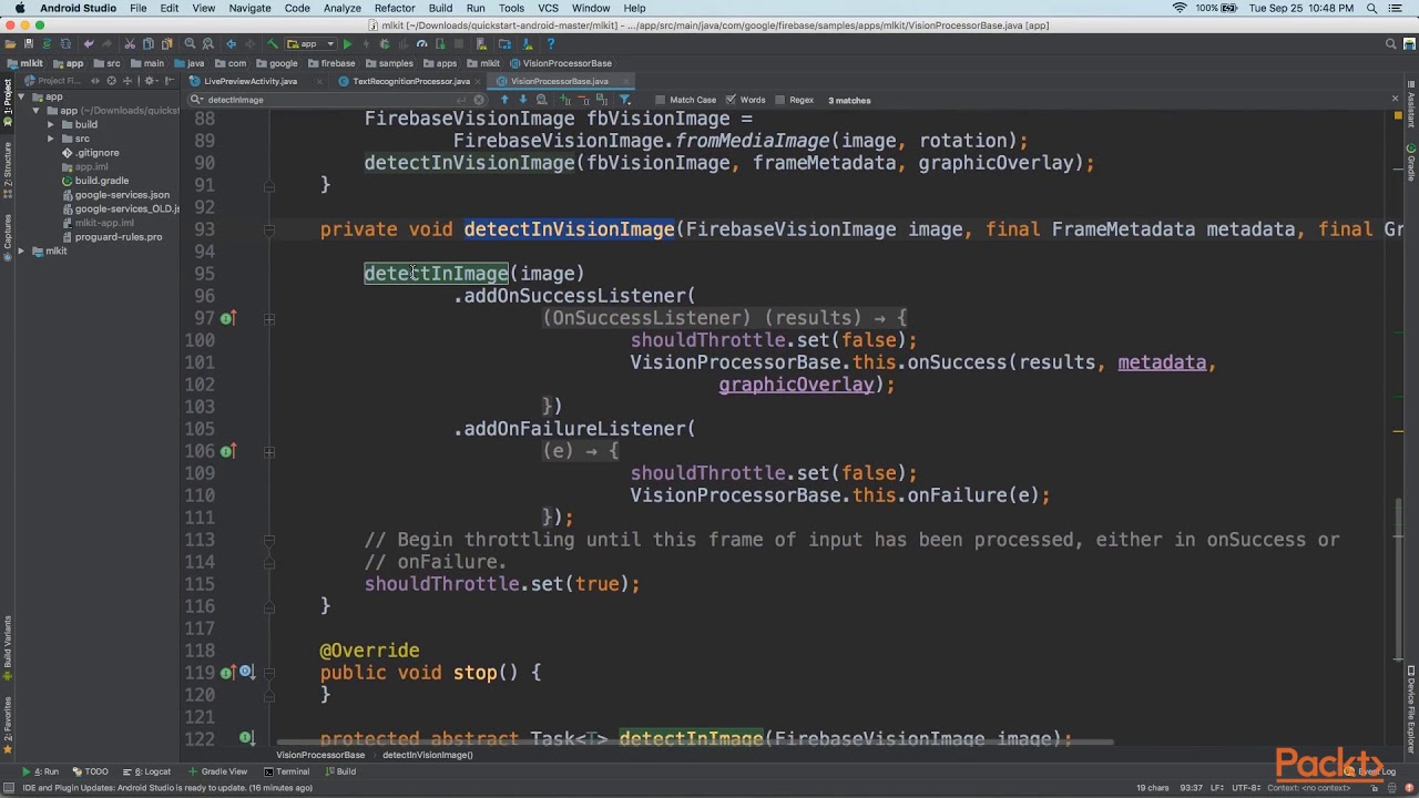 Machine Learning Android App development ML Kit: Implement Text Recognition Device | packtpub.com