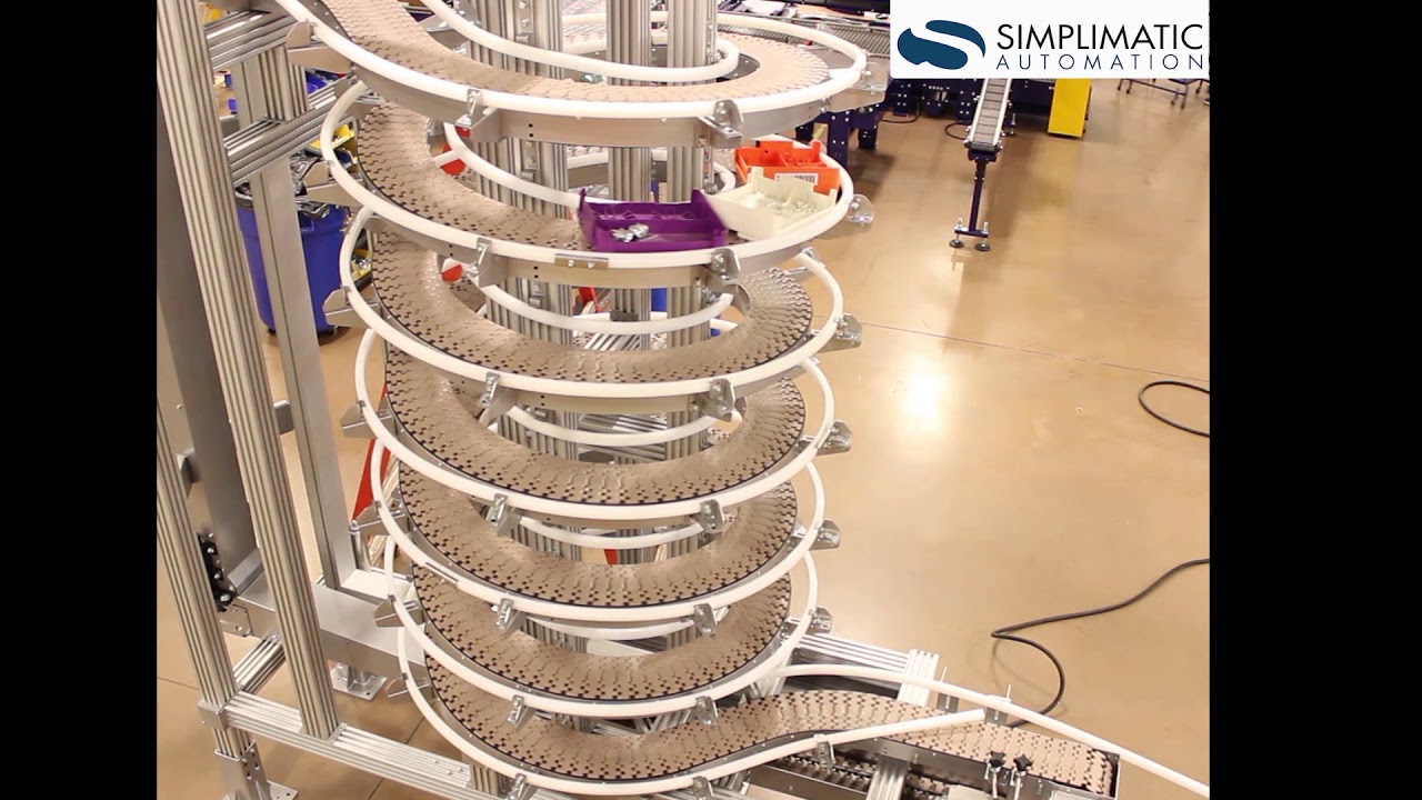 Simpli-Flex® HD Spiral Elevator/Lowerator Conveyor