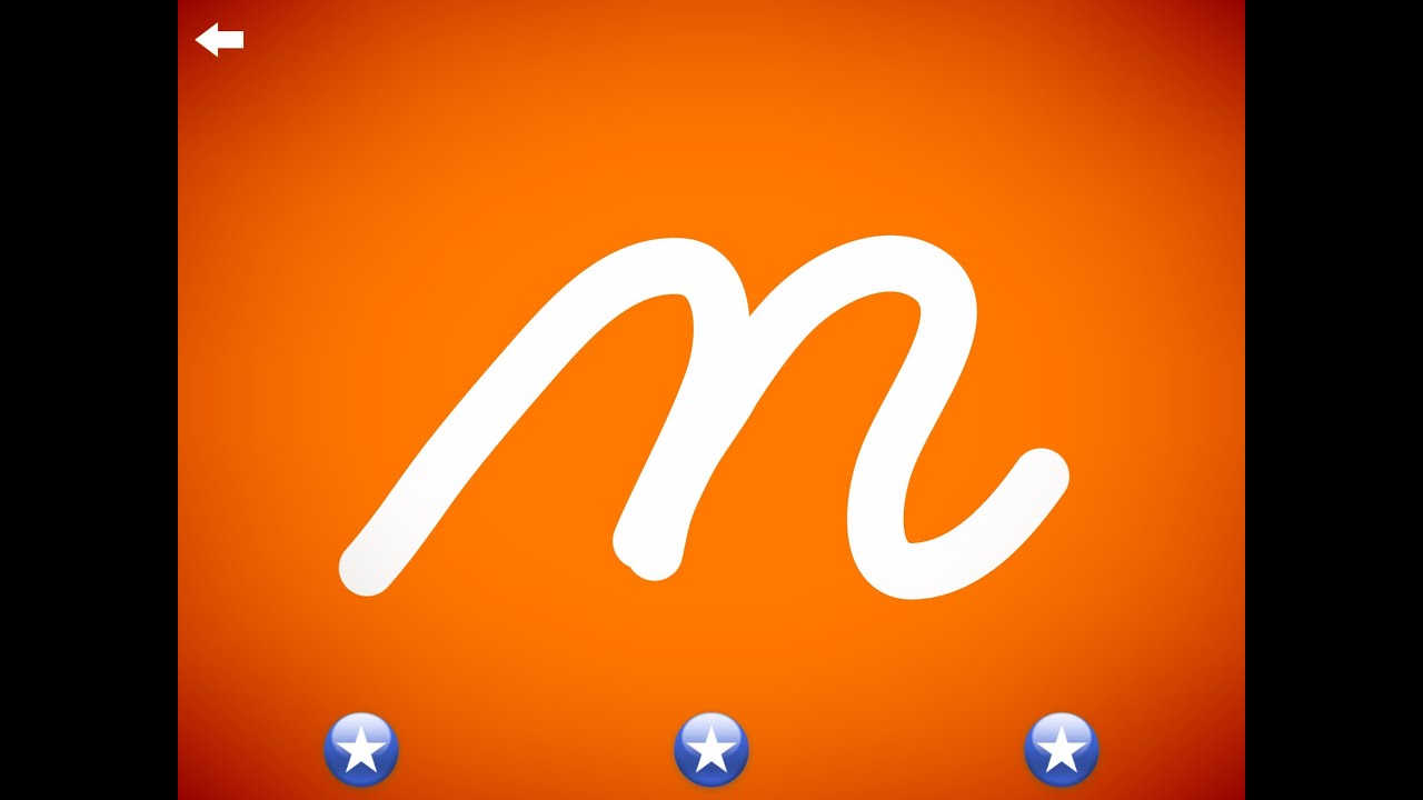 The letter n - Learn the Alphabet and Cursive Writing!