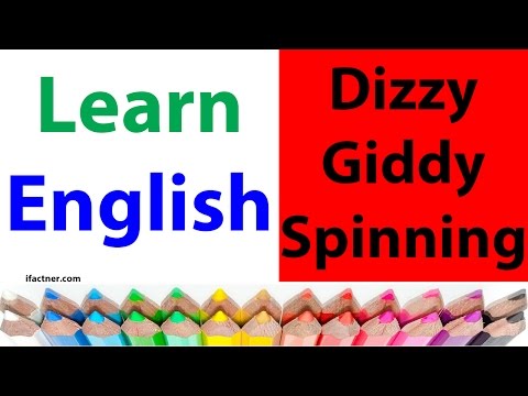 Learn English through Urdu / Hindi | Dizzy Giddy Spinning | English speaking course
