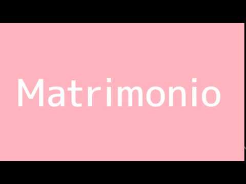 How to say Marriage in Spanish