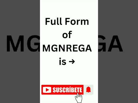MGNREGA Full Form || MGNREGA #youtubevideo #trending