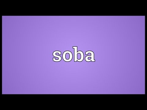 Soba Meaning