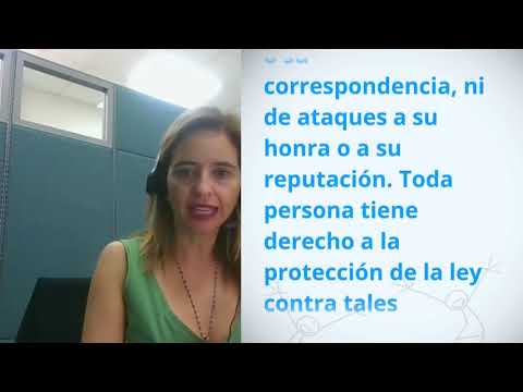UDHR Video Article 12 Español Spanish Cristina Alonso
