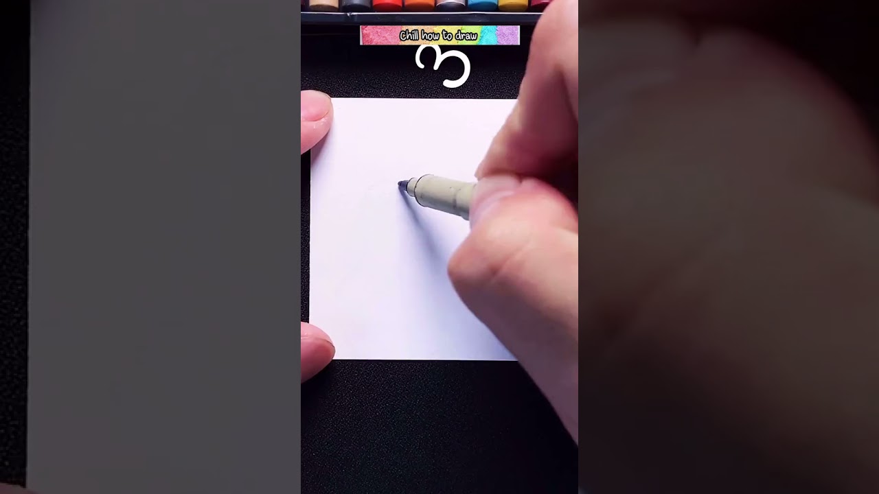 I will teach you to draw a lucky cat paw today #drawing #draw #painting I Chill how to draw