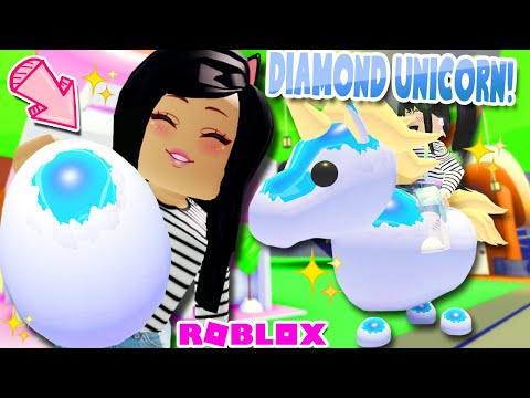 I Can't Believe it's REAL! 💎DIAMOND UNICORN💎 Pet in ADOPT ME Roblox!