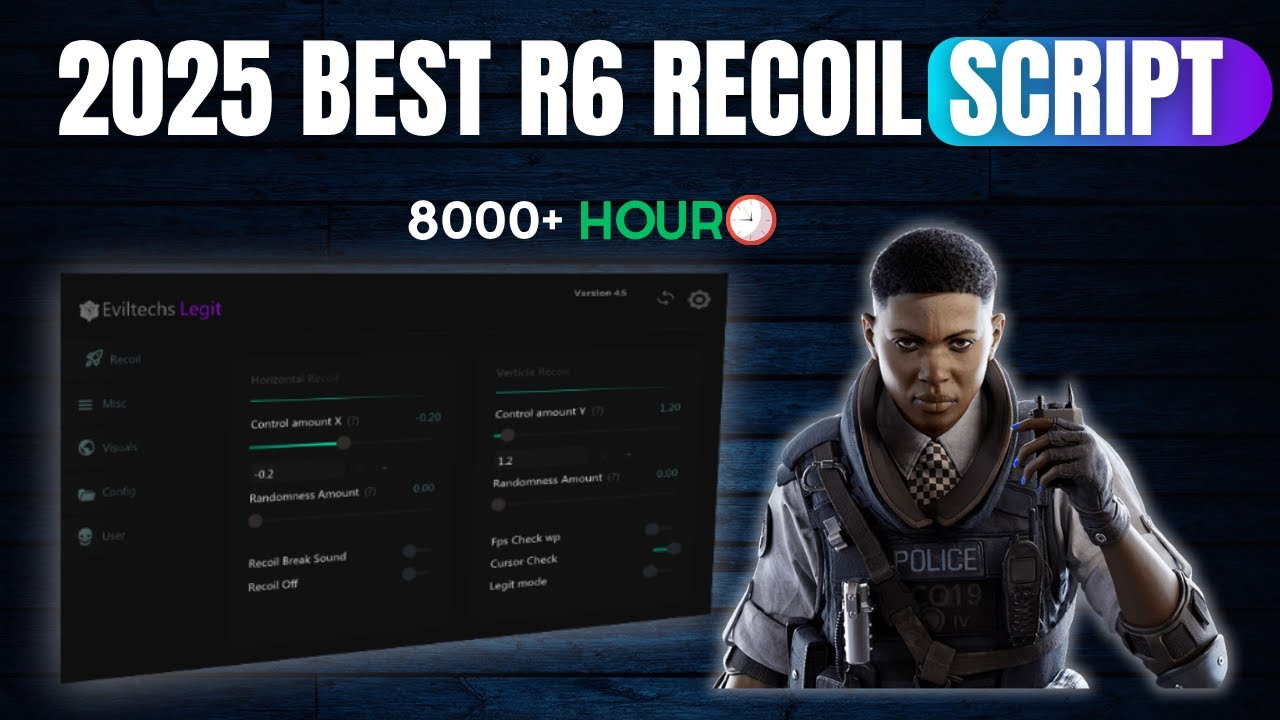 Best R6 No Recoil Script for PC | Rainbow Six Siege Macro 2025 | Undetected & Safe!