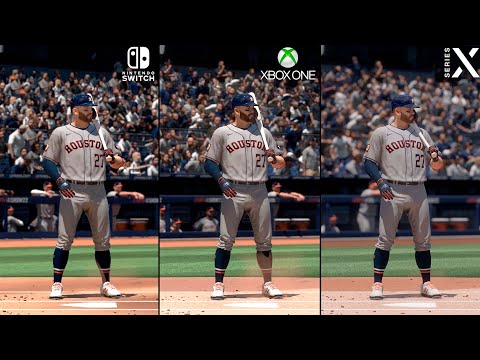 MLB the Show 22 Nintendo Switch vs. Xbox One vs. Series X/PS5 Comparison | Loading Graphics and FPS