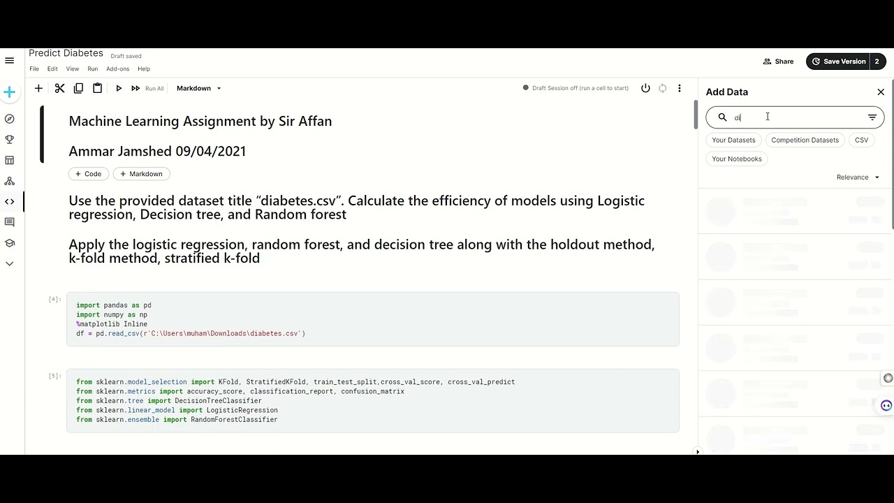 Connect GitHub to Kaggle