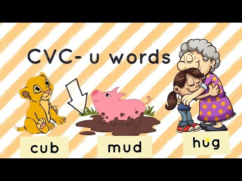 CVC- u words (-ug, -ub, and -ud family) PRESCHOOL