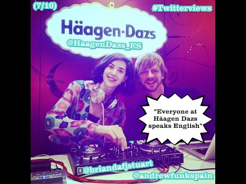 As a Häagen Dazs employee in Barcelona, how often do you speak English?