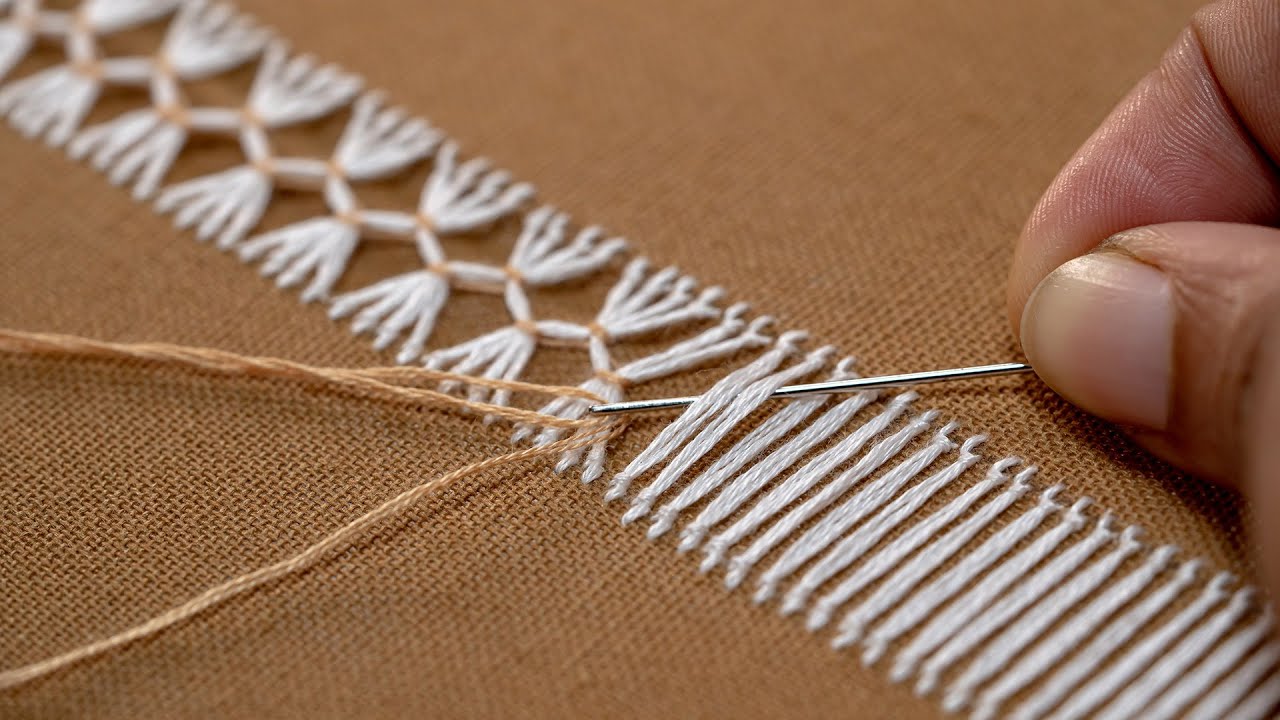 Inspired Border Pattern: Easy Drawn Thread