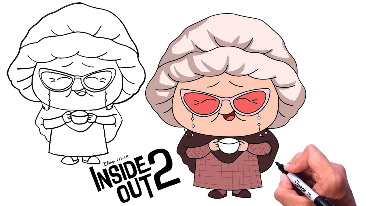 How to Draw Nostalgia | Inside Out 2 - Disney Pixar step by step