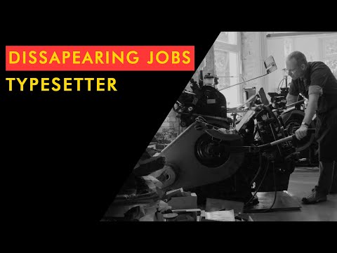 Disappearing Jobs: The Art of Setting Type by Hand