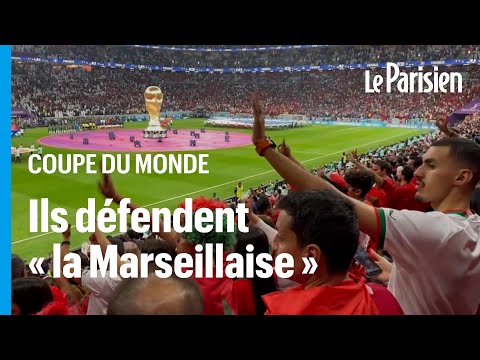 France-Maroc : des supporters marocains empĂŞchent les sifflets contre la Marseillaise