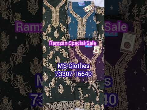 #msclothes #ramzansale #dressmeterialsshopping #ladiesdress #rs500 #ms #newvideo #300 #600 #new