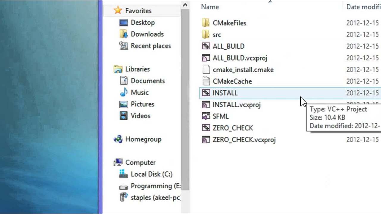 Setting Up Sfml 2.0 on Visual Studio 2012/2013 Tutorial