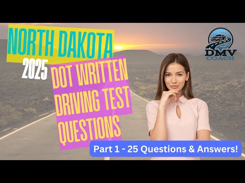 2025 North Dakota DOT Written Driving Permit Test Study Guide - Part 1