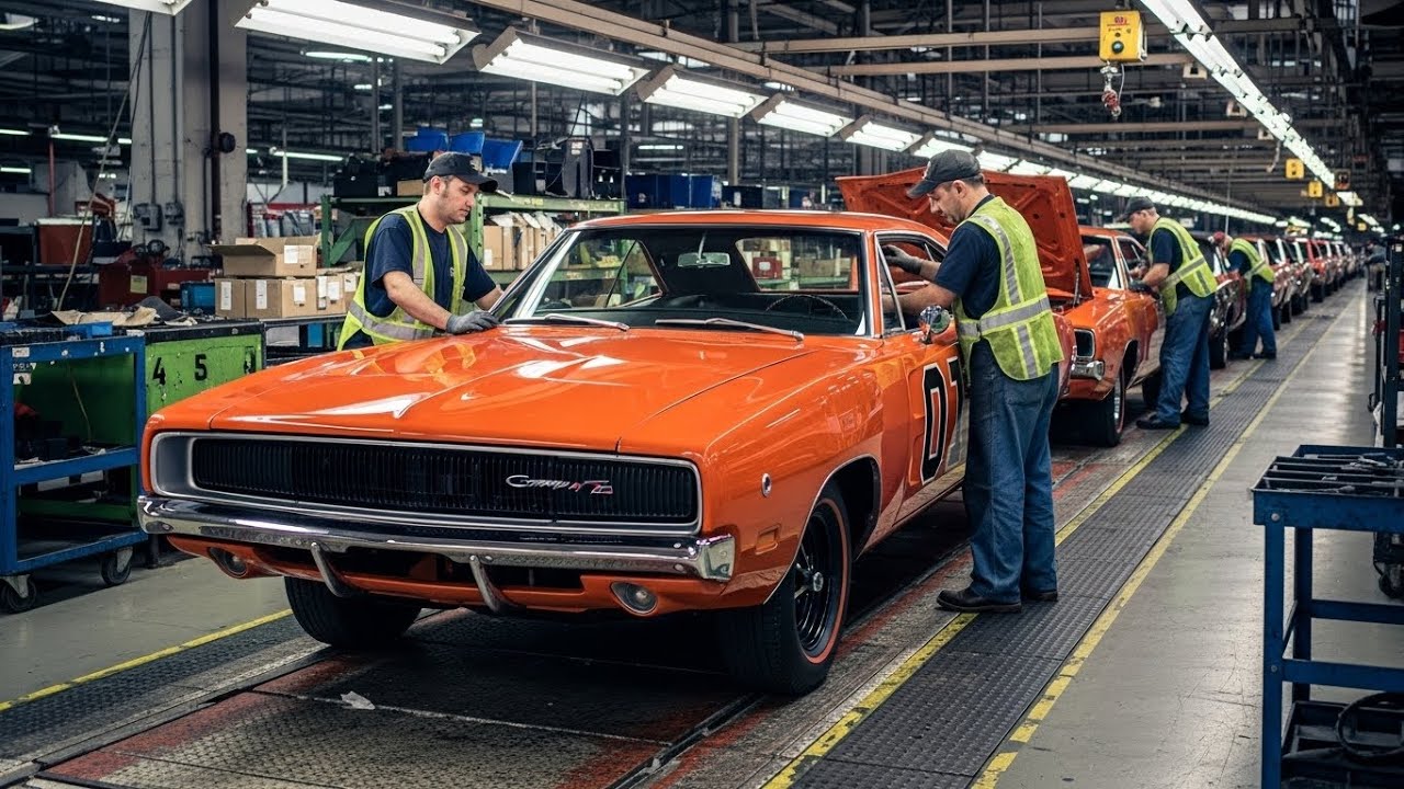 Inside the 1969 Dodge Charger Factory: How Dodge Built the HEMI Muscle Car