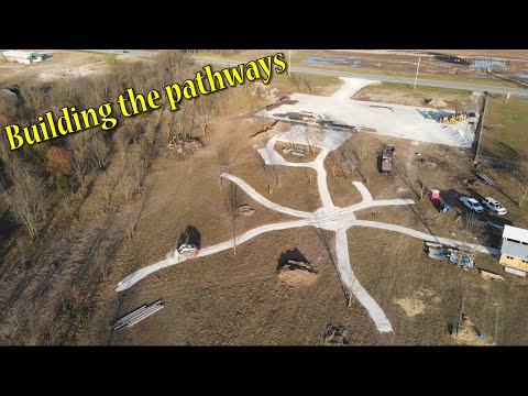 Finishing The Building Pad And Starting On The Pathways