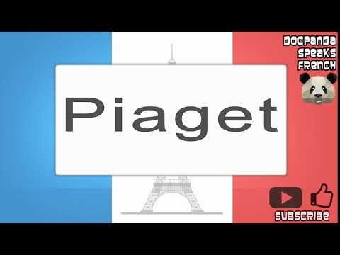 Piaget - How To Pronounce - French Native Speaker