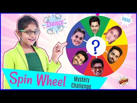 SPIN-WHEEL with FILMSTARS - Mystery Challenge | #Ad #KCAIndia19 #Fun #Slime #Bollywood #MyMissAnand