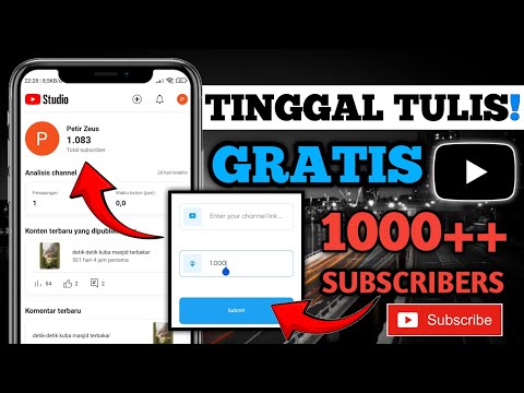 1 Hari 1000 Subscribers || CARA MENAMBAH SUBSCRIBERS YOUTUBE GRATIS 2024