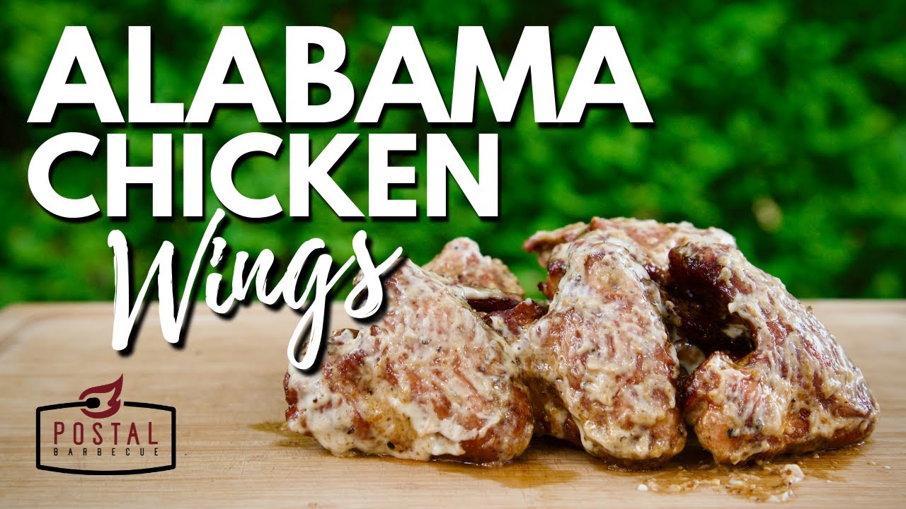 Smoked Chicken Wings with Alabama White Sauce Recipe
