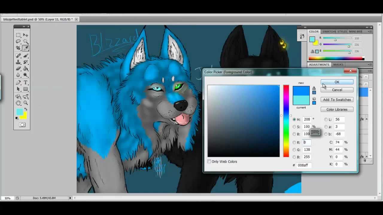 Blizzard and Jet Wolf Speed Paint