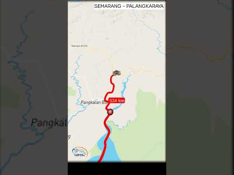 semarang - palangkaraya #jalanjalan #jalandarat #map #tour #travel #indonesia #rute