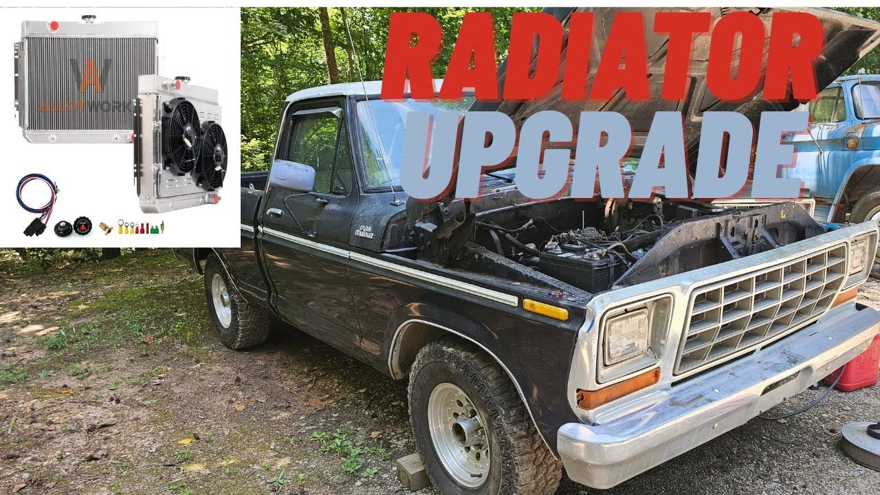 1978 Ford F100 radiator upgrade with #alloyworks aluminum radiator