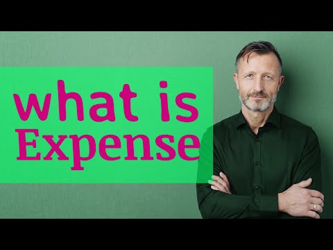 Expense | Meaning of expense