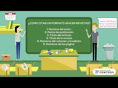 Referencias en formato APA-powtoon