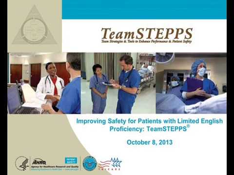 Enhancing Patient Safety for Patients with Limited English Proficiency (LEP): TeamSTEPPS
