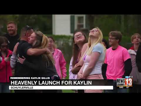 Balloons launched for Kaylin Gillis
