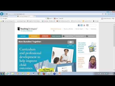KHSA Teaching Strategies GOLD User Group Webinar July 18, 2013