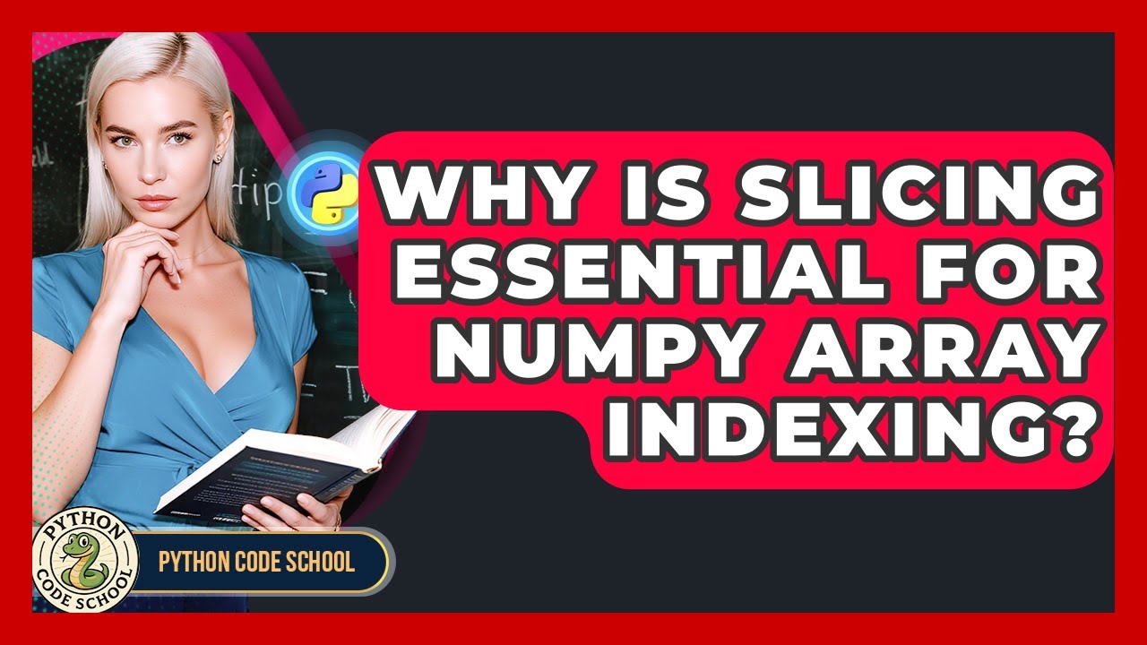 Why Is Slicing Essential For NumPy Array Indexing? - Python Code School