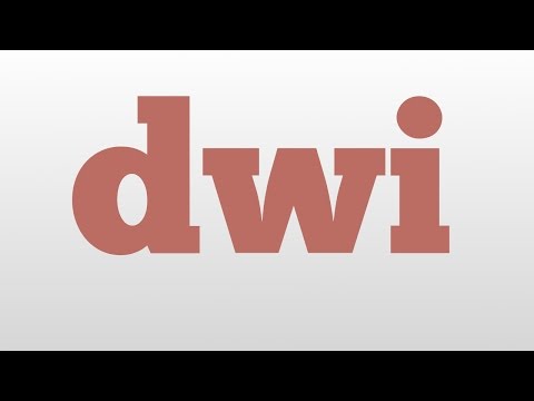 dwi meaning and pronunciation