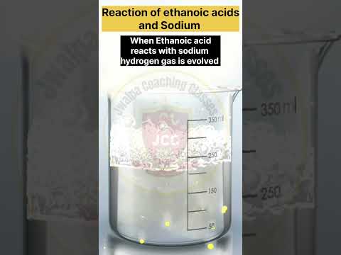 Reaction of Ethanoic acid with sodium #shortsfeed #practical #scienceexperiment #chemistry #shorts
